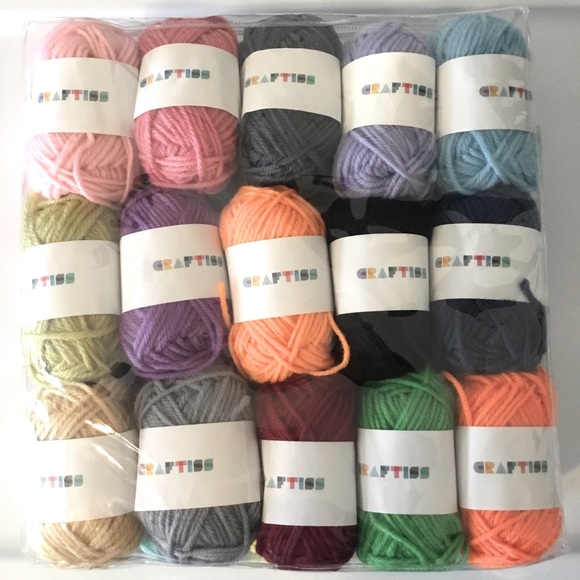 Yarn | Other | 3 Acrylic Yarn Skeins Unique Colors Bulk Yarn Bundle 300 ...